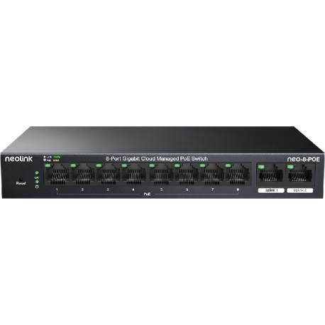 neolink 8-Port PoE+ Managed Gigabit Network Switch