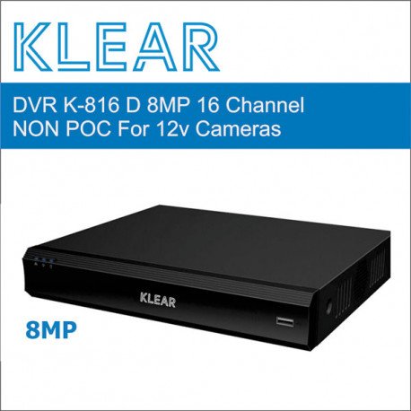 Klear K-816 D - 16 Channel 8MP DVR